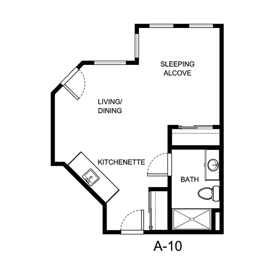 Vista CA Senior Living Floor Plans - Arcadia Place